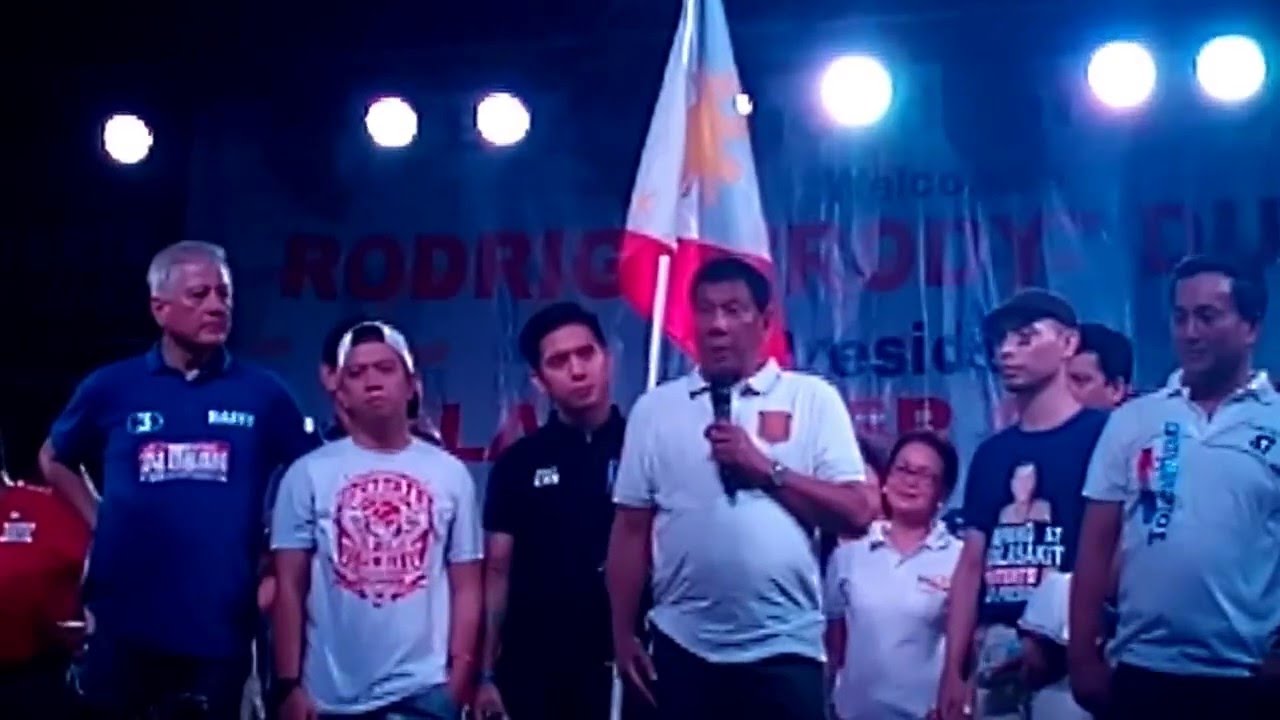 MAYOR DUTERTE GRAND RALLY IN ALABANG - YouTube