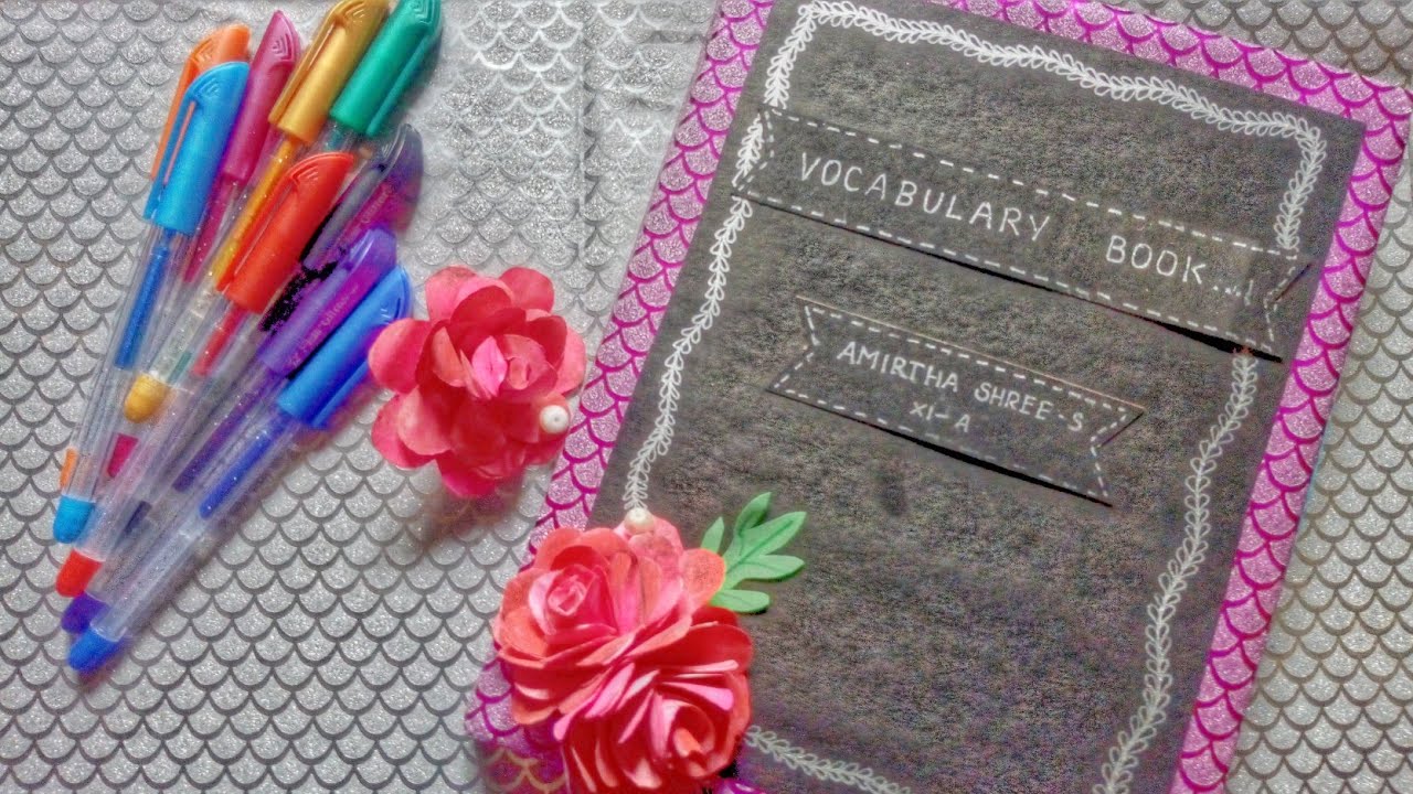 My English Project..... "Vocabulary Book"😍 - YouTube