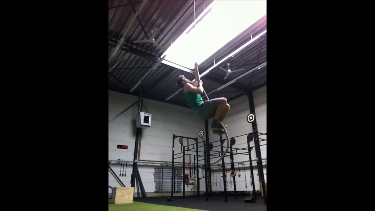 Rope climb - Brake and Squat technique - YouTube