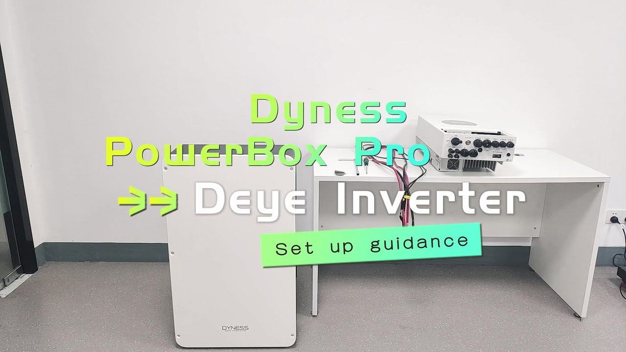 How to properly connect the Dyness Powerbox Pro battery with the Deye ...