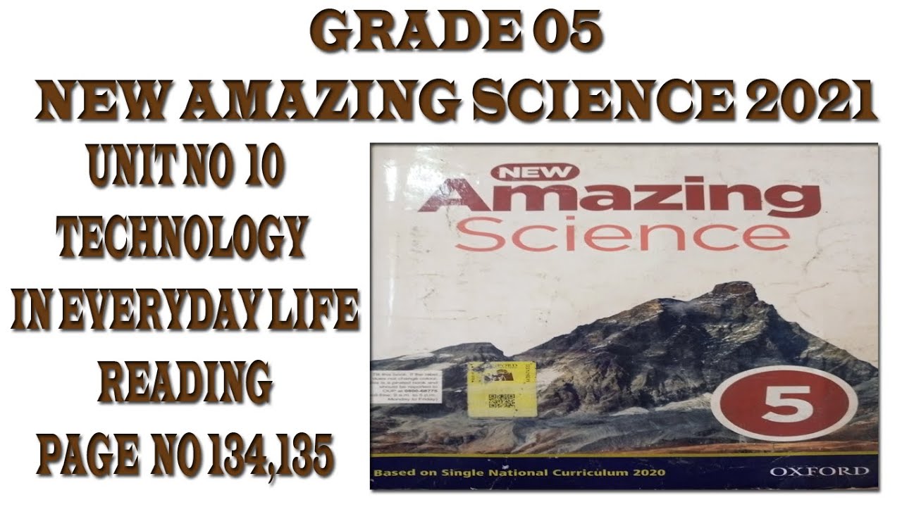 NEW AMAZING SCIENCE BOOK 5 2021 UNIT 10 TECHNOLOGY IN EVERYDAY LIFE ...