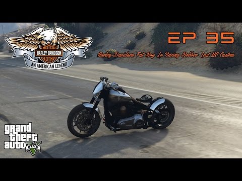 GTA V [35] Harley-Davidson Fat Boy Lo Racing Bobber Lost MC Custom ...
