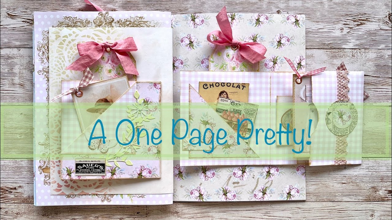 Let's Make a One Page Pretty Piece! - YouTube