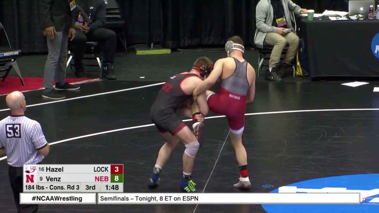 184lbs: Taylor Venz (Nebraska) dec Corey Hazel (Lock Haven) - YouTube