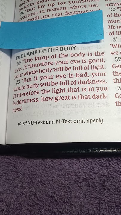 The Lamp of the Body - YouTube