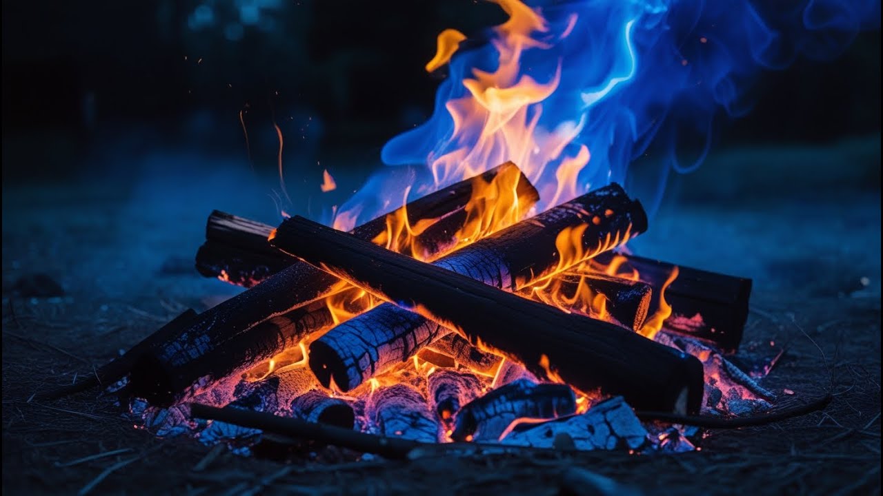 🔥 Burning Fireplace Glow with Gentle Crackling Logs & Burning Sounds a ...