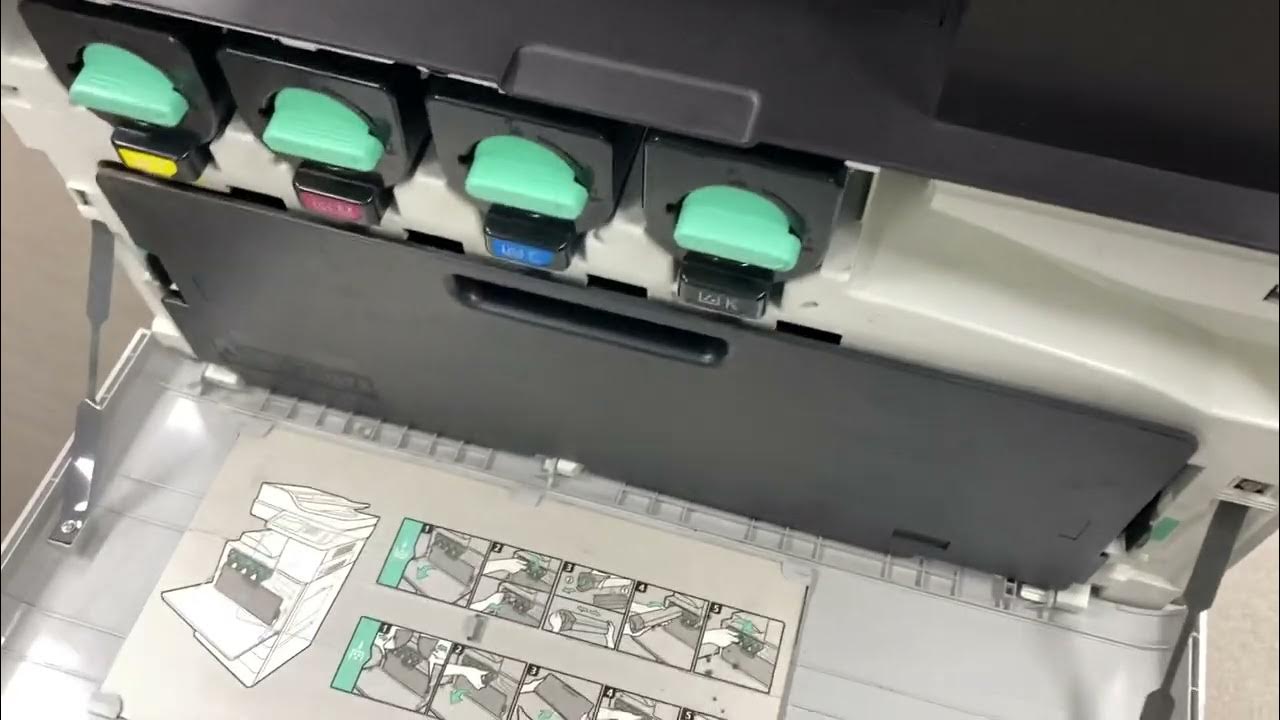 삼성 복합기 SL-X3220NR 토너 및 폐토너통 교체 방법 - YouTube
