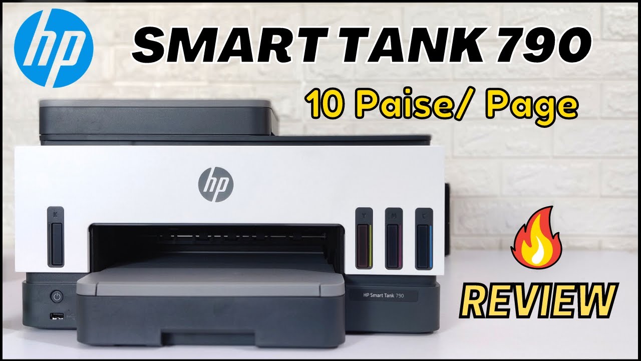 HP Smart Tank 790 All-in-One Duplex Wifi Printer - Unboxing And Full ...