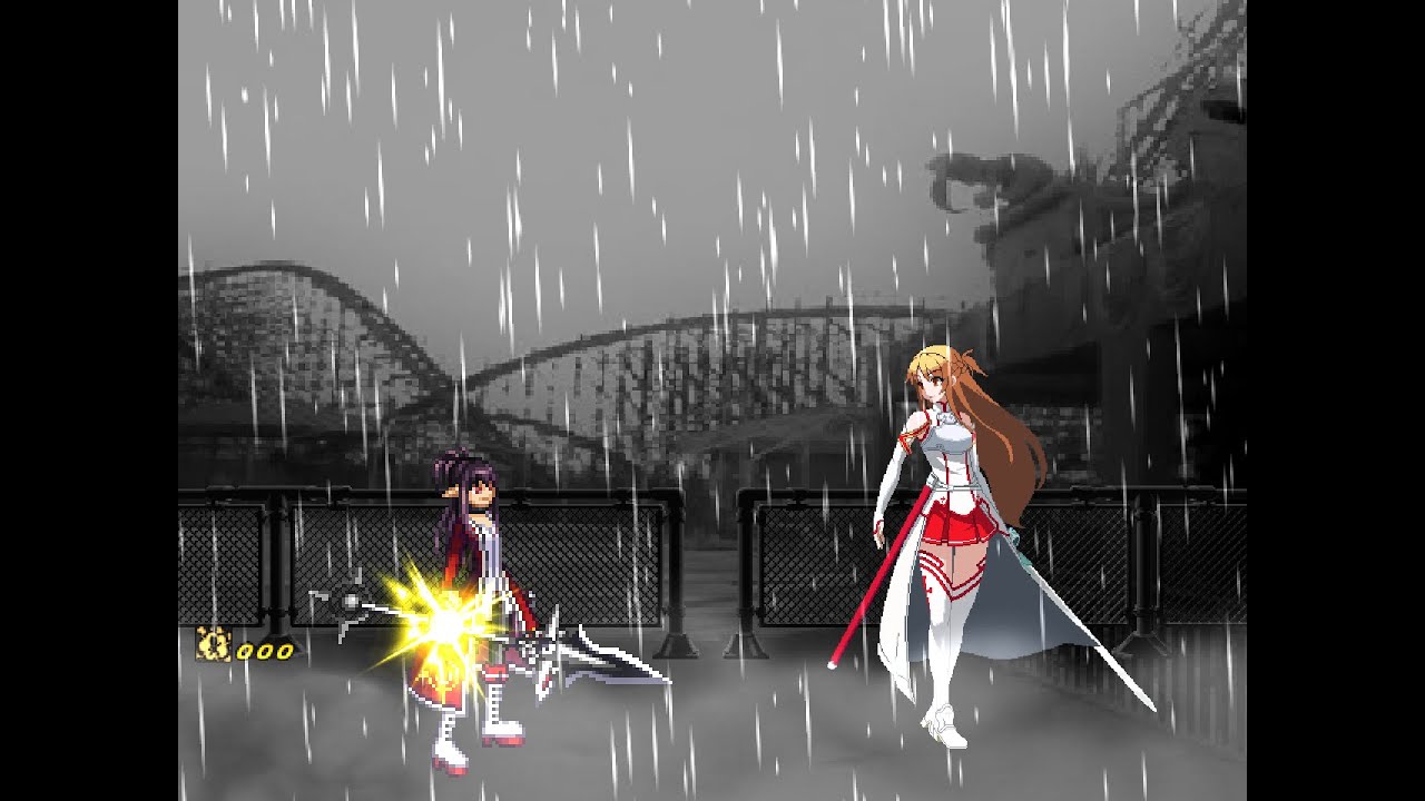 [KOF Mugen] Battle Lancer VS Starsaber Asuna - YouTube