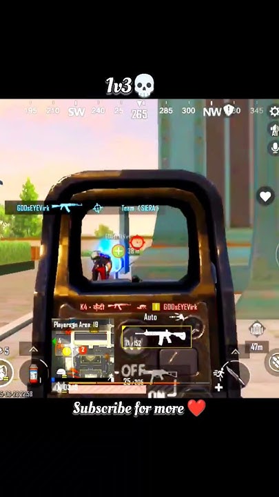 Quick 1v3💀 || #bgmi #pubgmobile #pubg #shortsfeed #gaming - YouTube