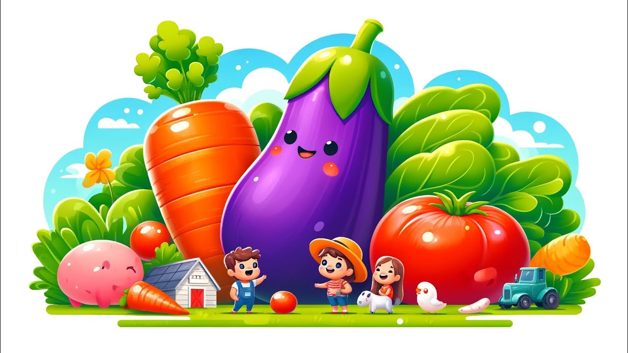 Vegetables Fun Song for Kids | Animation song for Kids | Giant ...