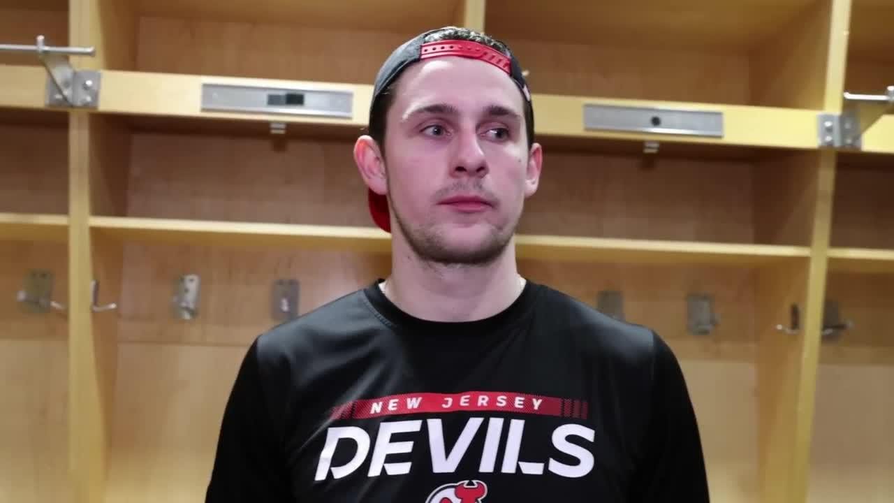 Meier, Foote, Bratt, Travis Green After 6-5 Win in Toronto - YouTube