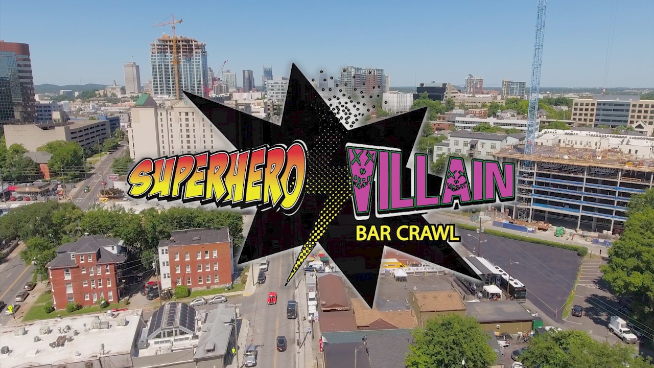 Superhero & Villain Bar Crawl - YouTube