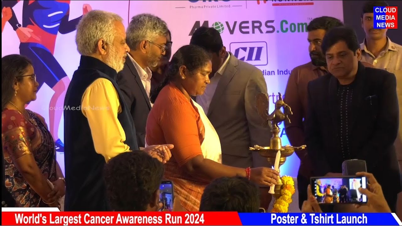 World's Largest Cancer Awareness Run 2024 Poster & T- shirt Launch ...
