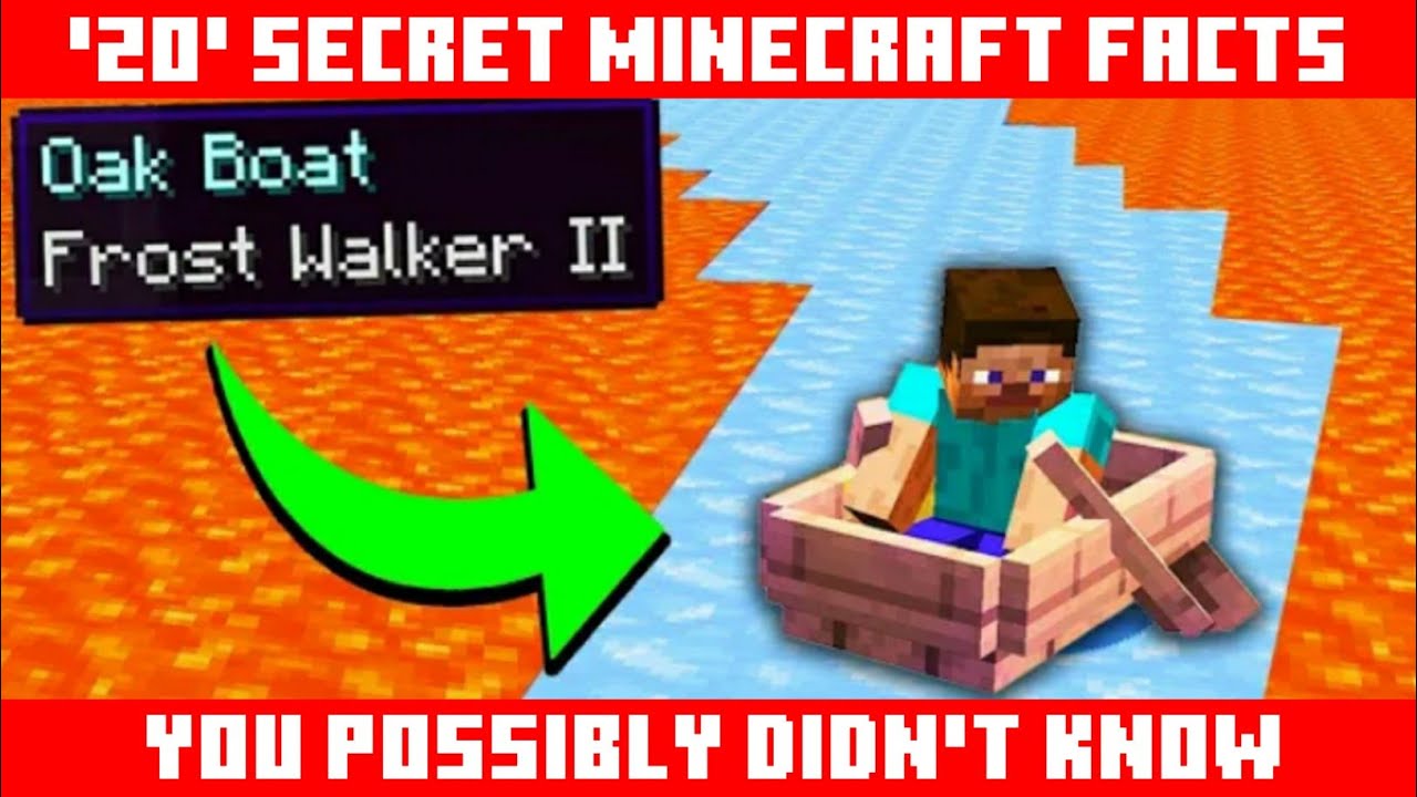 20 Secret Minecraft Facts You Possibly Didn't Know !🔥 - YouTube