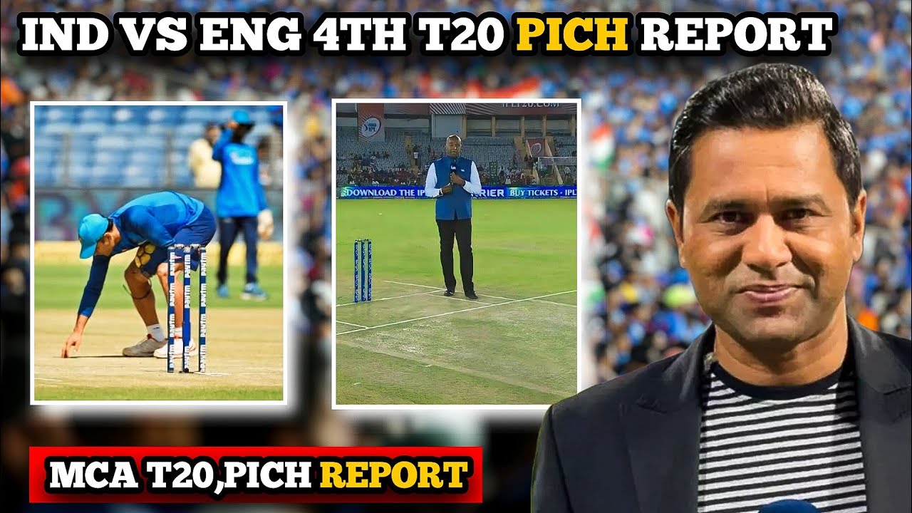 INDIA VS ENGLAND 4TH T20 MATCH PICH REPORT||MAHARASHTRA CRICKET ...