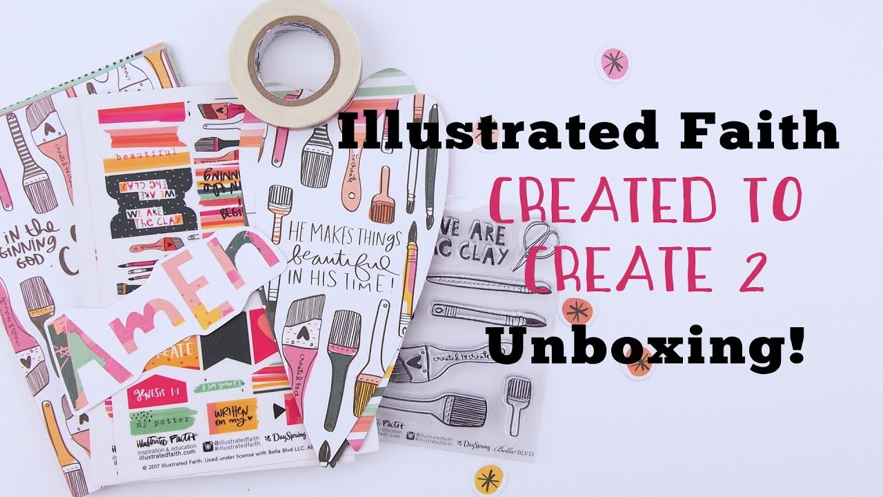Illustrated Faith - Created to Create 2 Unboxing - YouTube