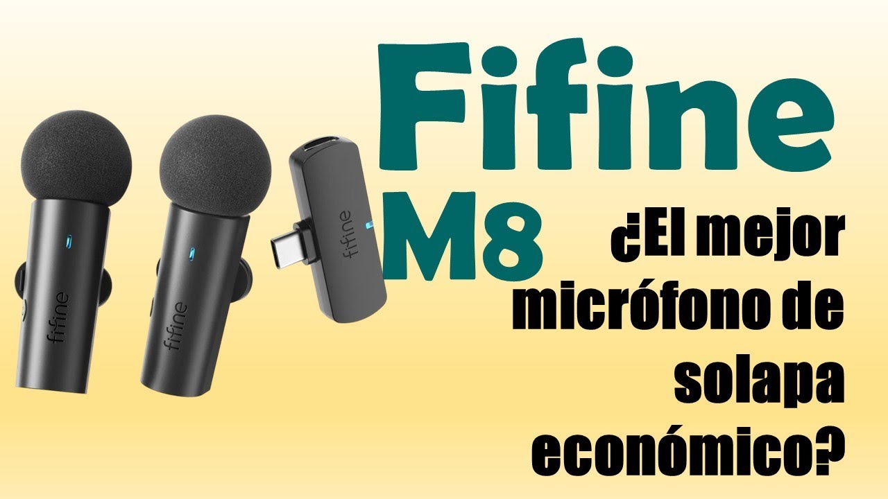 Unboxing Micrófono lavalier Fifine M8 - YouTube