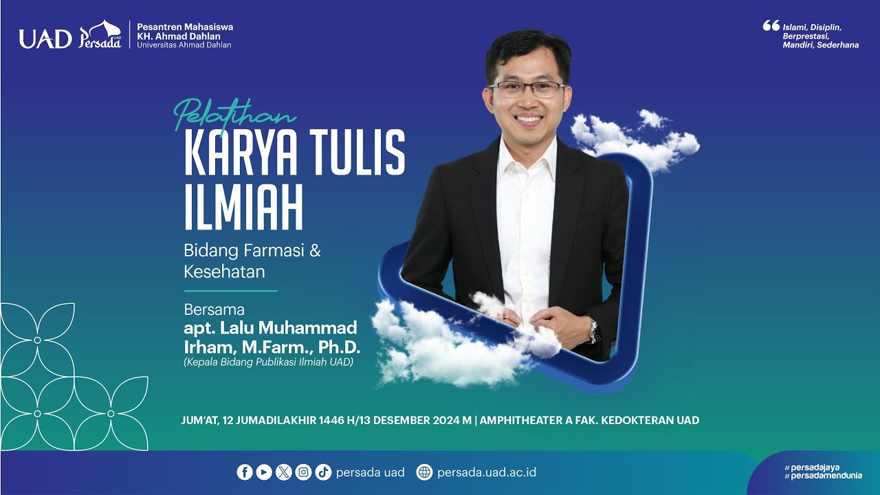 PELATIHAN KARYA TULIS ILMIAH | apt. Lalu Muhammad Irham M.Farm., Ph.D ...