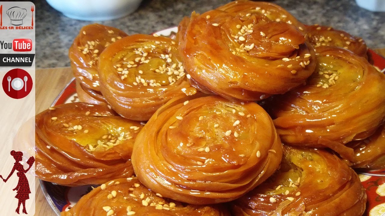 Rghayef au Safran et Miel Croustillants Très Bon ️😍👍 رغايف بالزعفران ...