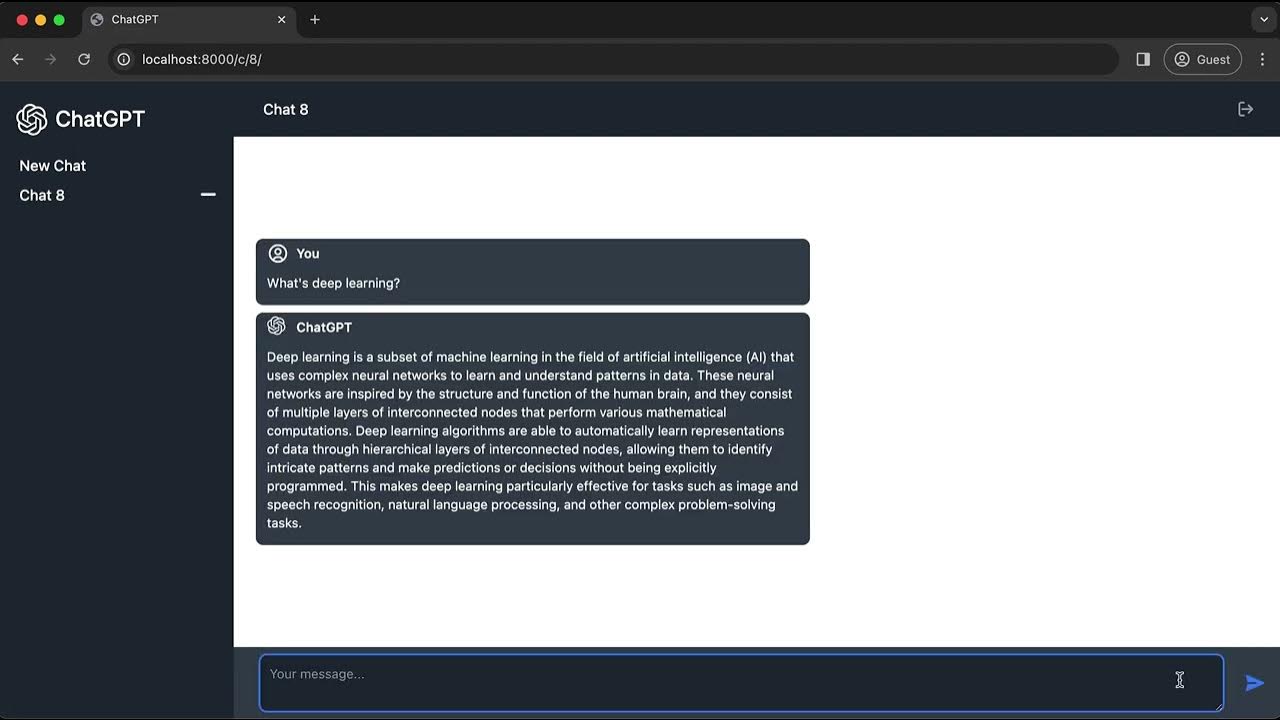 [DEMO] Django - ChatGPT - YouTube