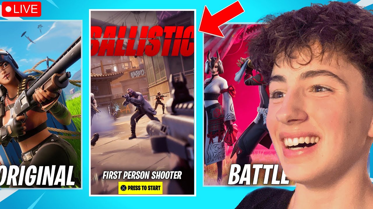 🔴*LIVE* FORTNITE FIRST PERSON MODE ANNOUNCED! | DAY 23/365 - YouTube