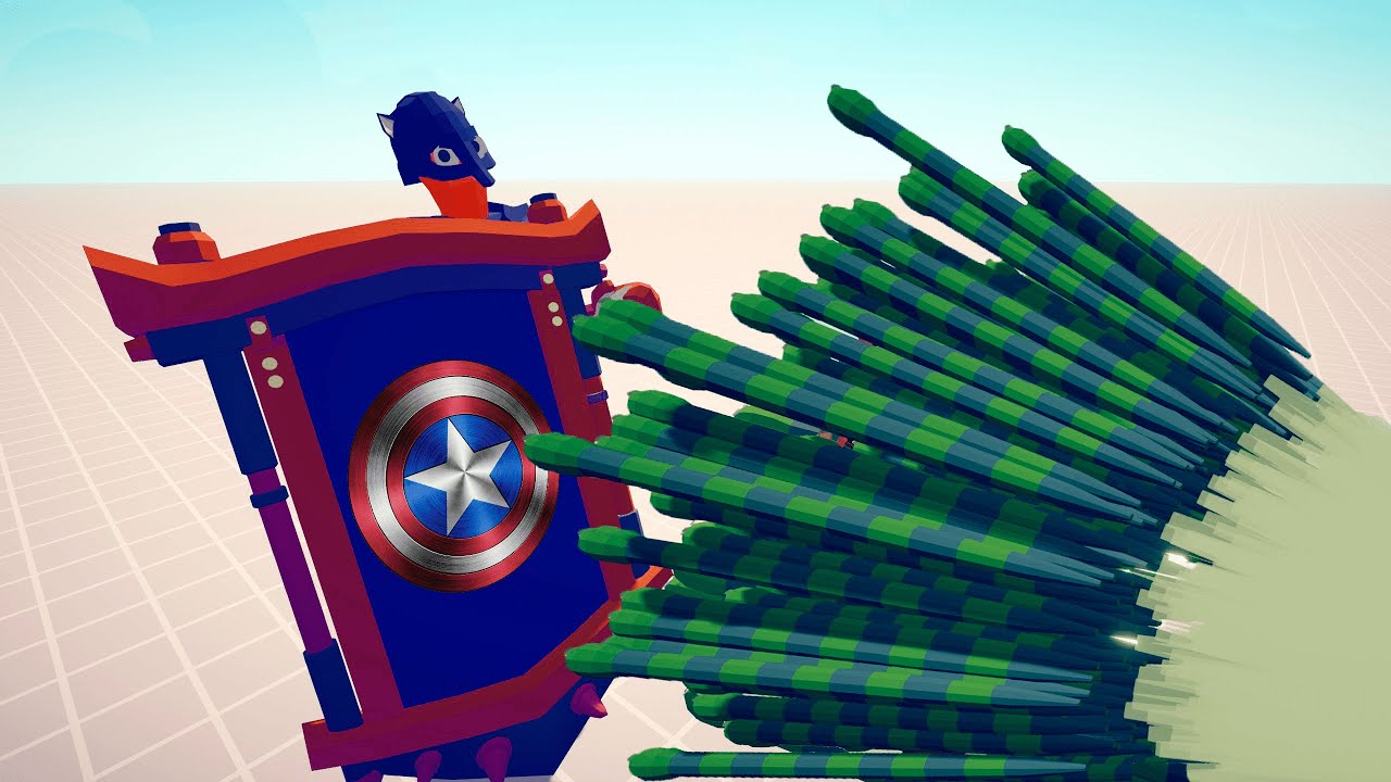 CAPTAIN AMERICA SHIELD MIRROR vs EVERY GOD | TABS - Totally Accurate ...