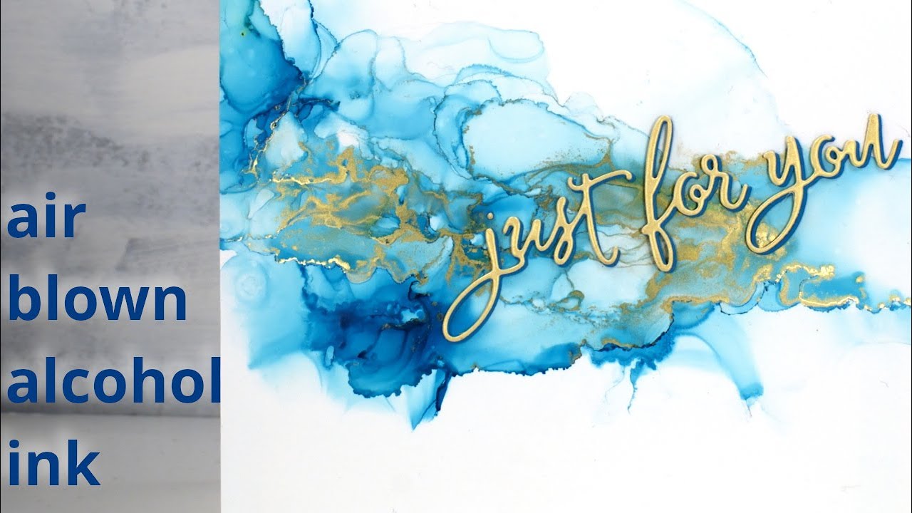 Moving Alcohol Ink with Air (from the archive) - YouTube