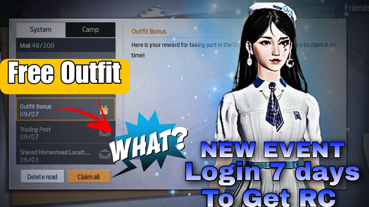 Undawn New Event Rewards/ Outfit and RC by 7 days login #undawn # ...