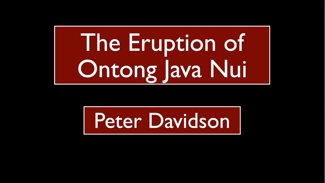 Peter Davidson - The Eruption of Ontong Java Nui - YouTube