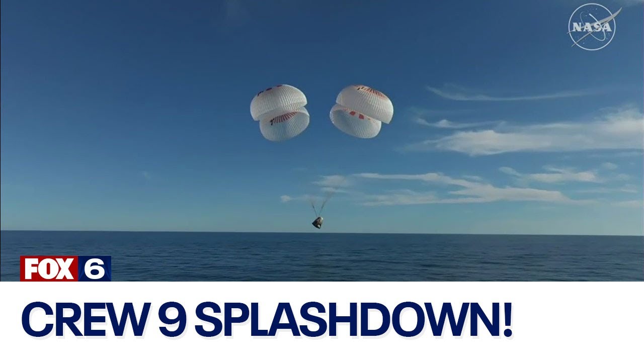 NASA SpaceX brings Crew 9 back to Earth | FOX6 News Milwaukee - YouTube