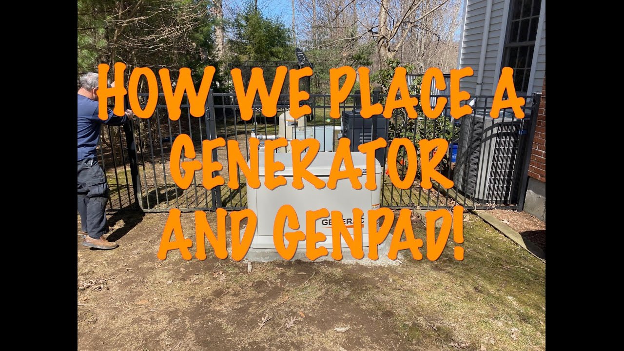 How we place a Generac Generator with Genpad - YouTube