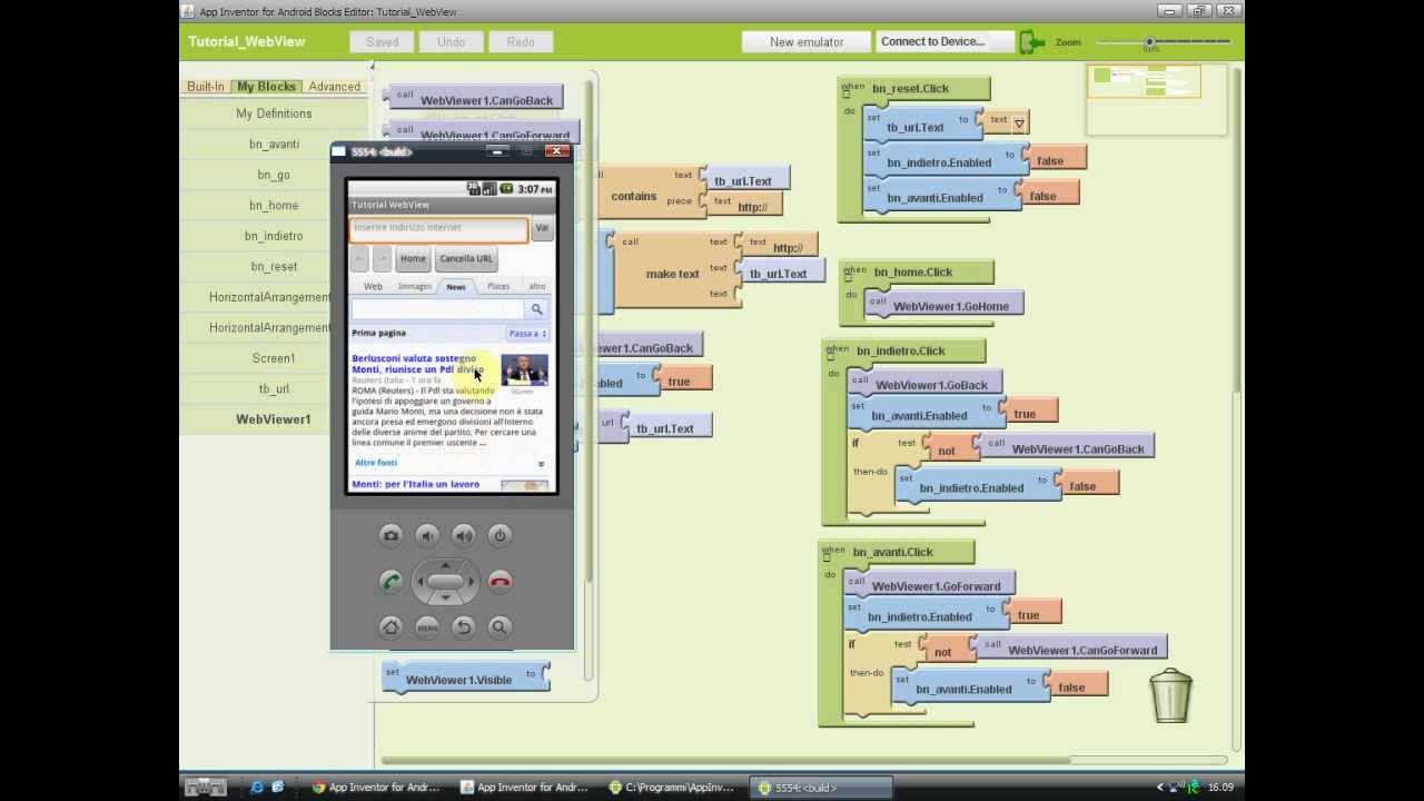 Tutorial - Il componente WebViewer per inserire pagine web in App ...