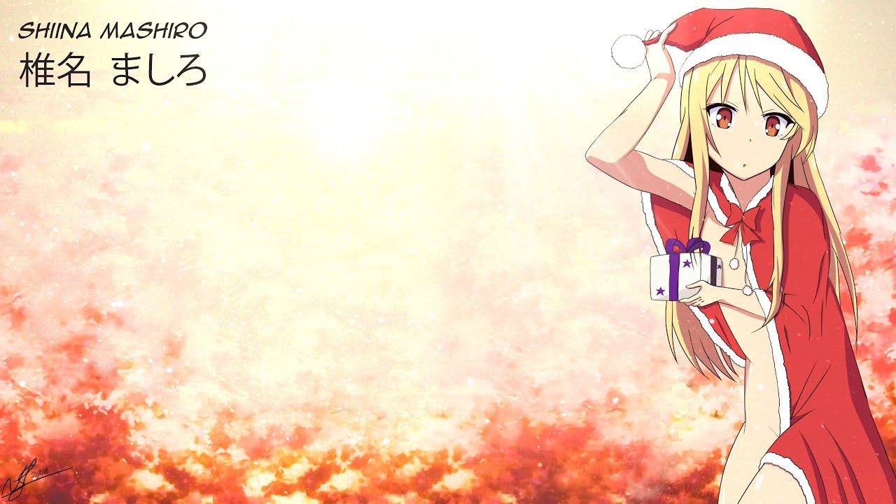 Shiina Mashimaro Christmas Wallpaper (Speed Drawing) #3 | NS1 - YouTube