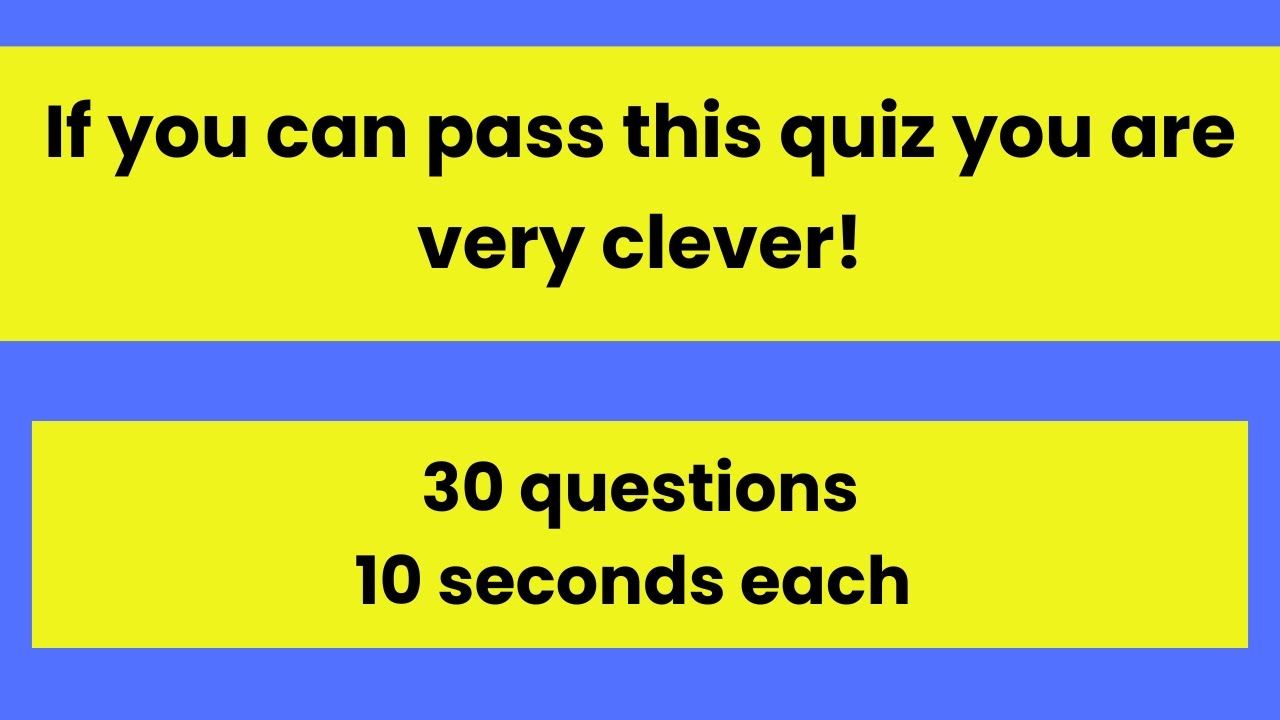 "The Knowledge Knockout: 30 Questions to Flex Your Brain Power" - YouTube
