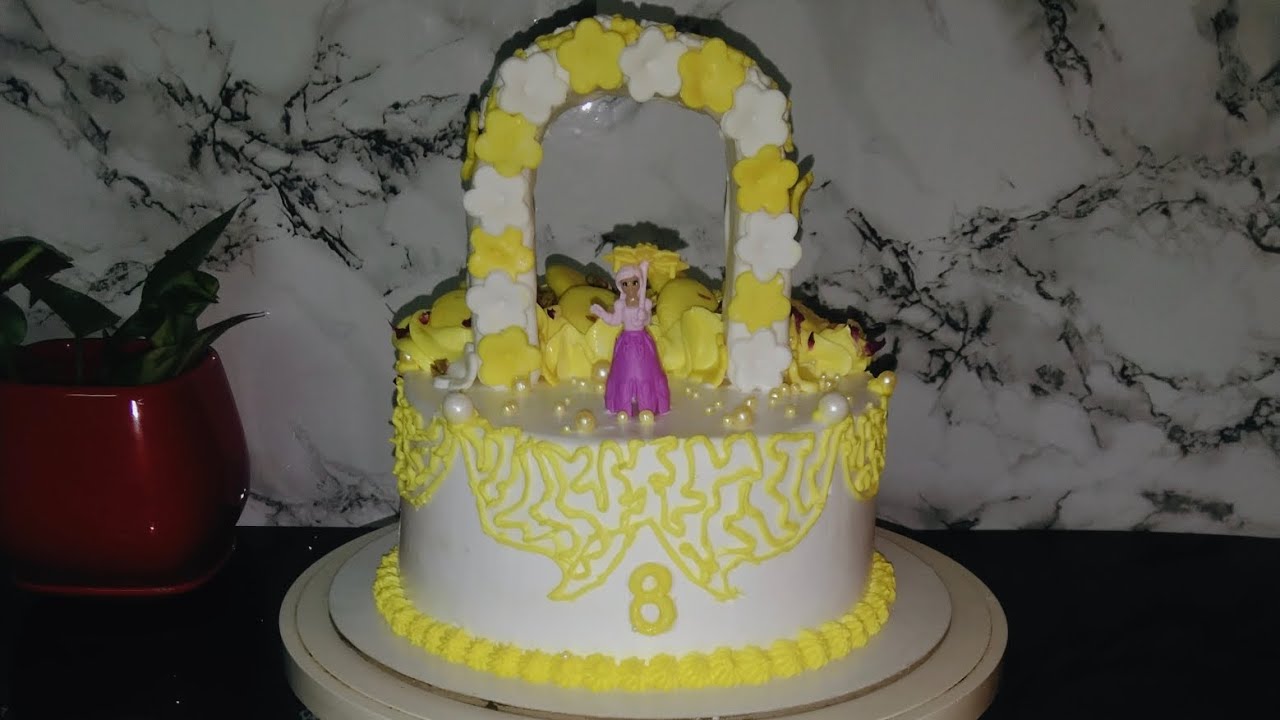 1kg Beautiful 😍 princess theme 🤤 Rasamalai cake design # ...