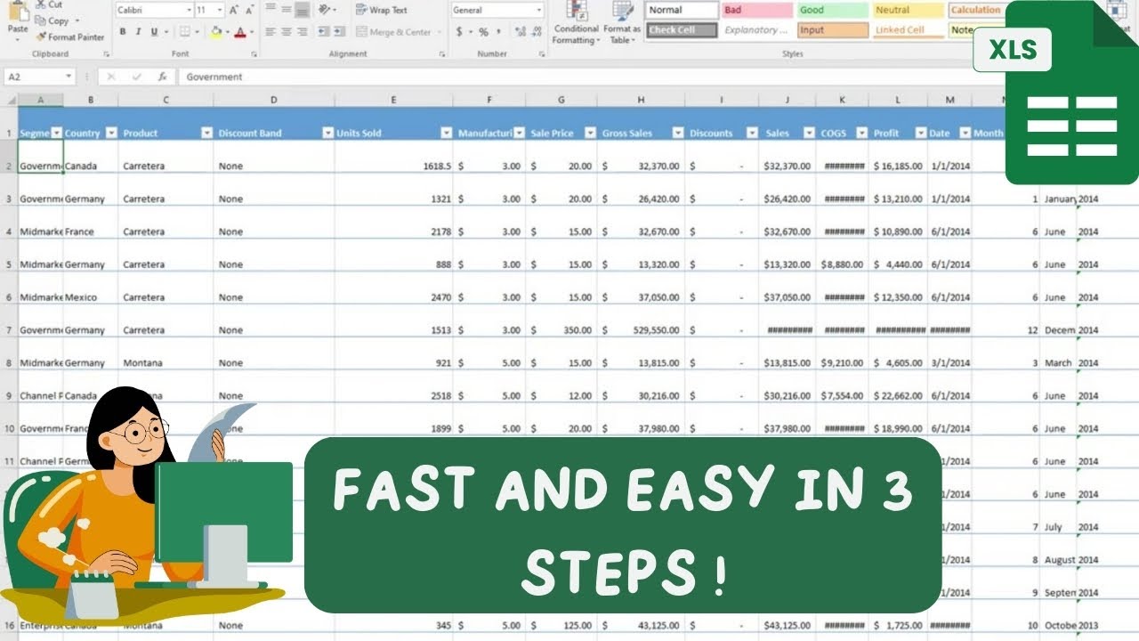PLEASE DONT FIX your sheet by hand in Excel | FAST and EASY in 3 steps ...