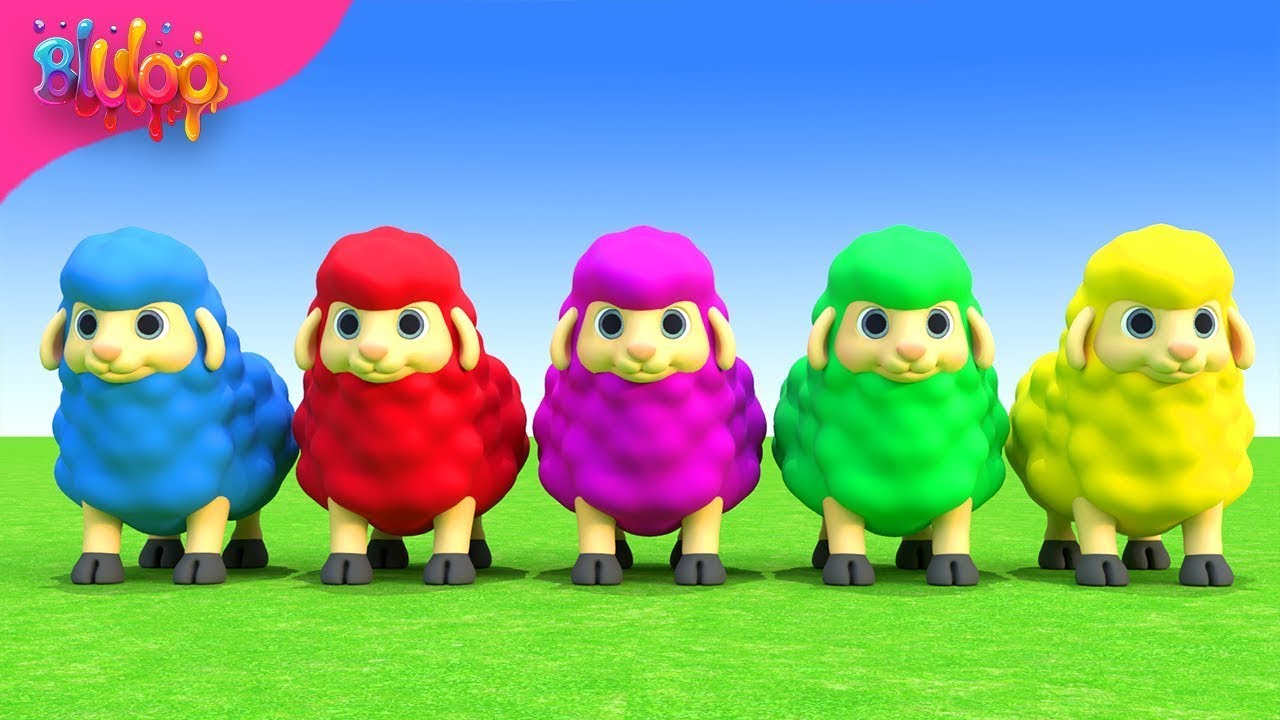 Baa Baa Black Sheep | Colorful Sheep Song | BluLoo Nursery Rhymes ...