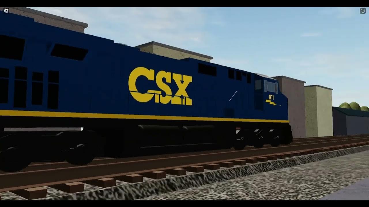 CSX Intermodal Train Roblox Southline District RO-Scale - YouTube