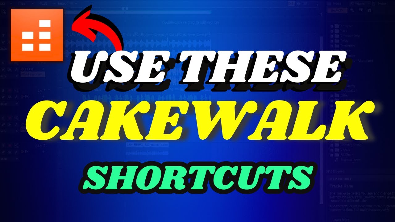 Keyboard Shortcuts You Definitely Need to Use in Cakewalk - YouTube