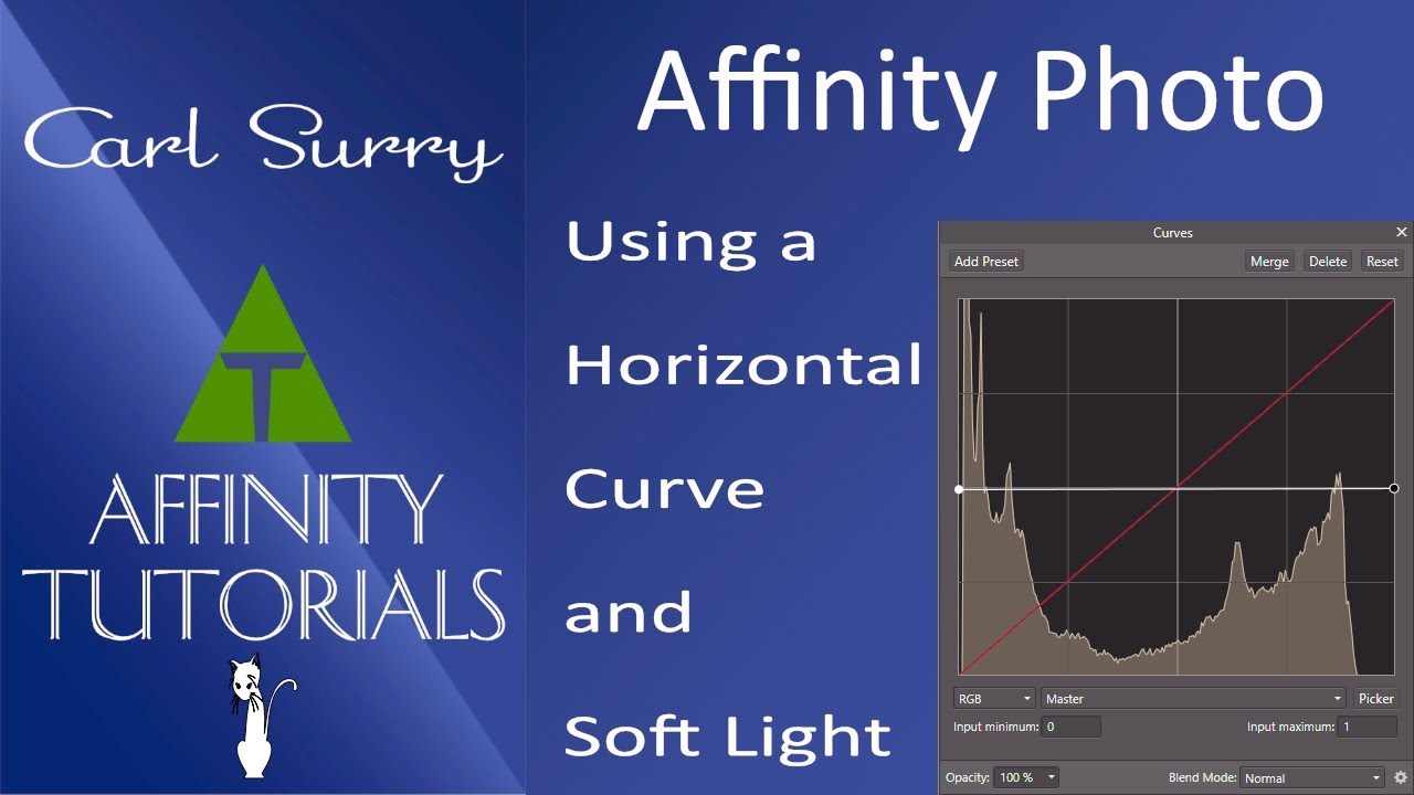 Affinity Photo Using Horizontal Curves With Soft Light - YouTube