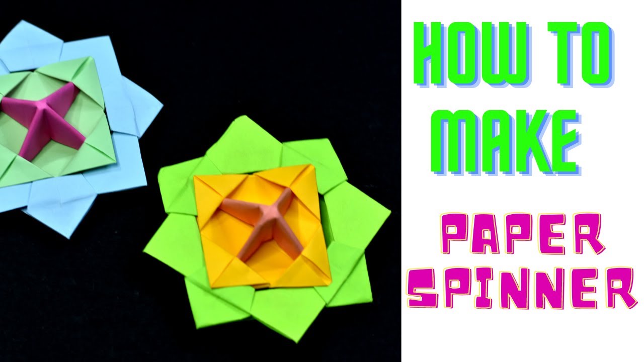How to make origami Paper Spinner | DIY Craft | easy simple crafts ...