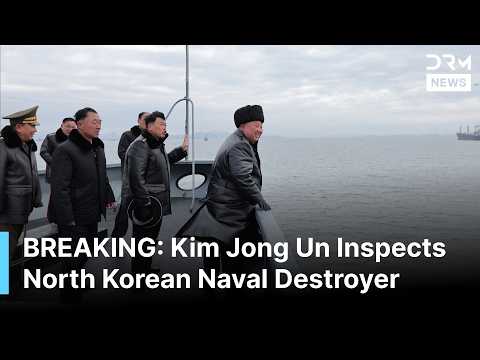 UNSEEN VIDEO: Kim Jong Un Inspects North Korean Naval Destroyer, Oversees Missile Test | AC1B