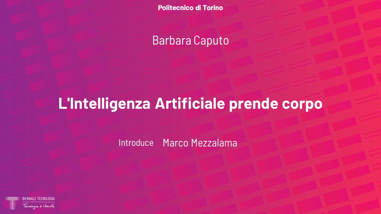 L'Intelligenza Artificiale prende corpo | Barbara Caputo - YouTube