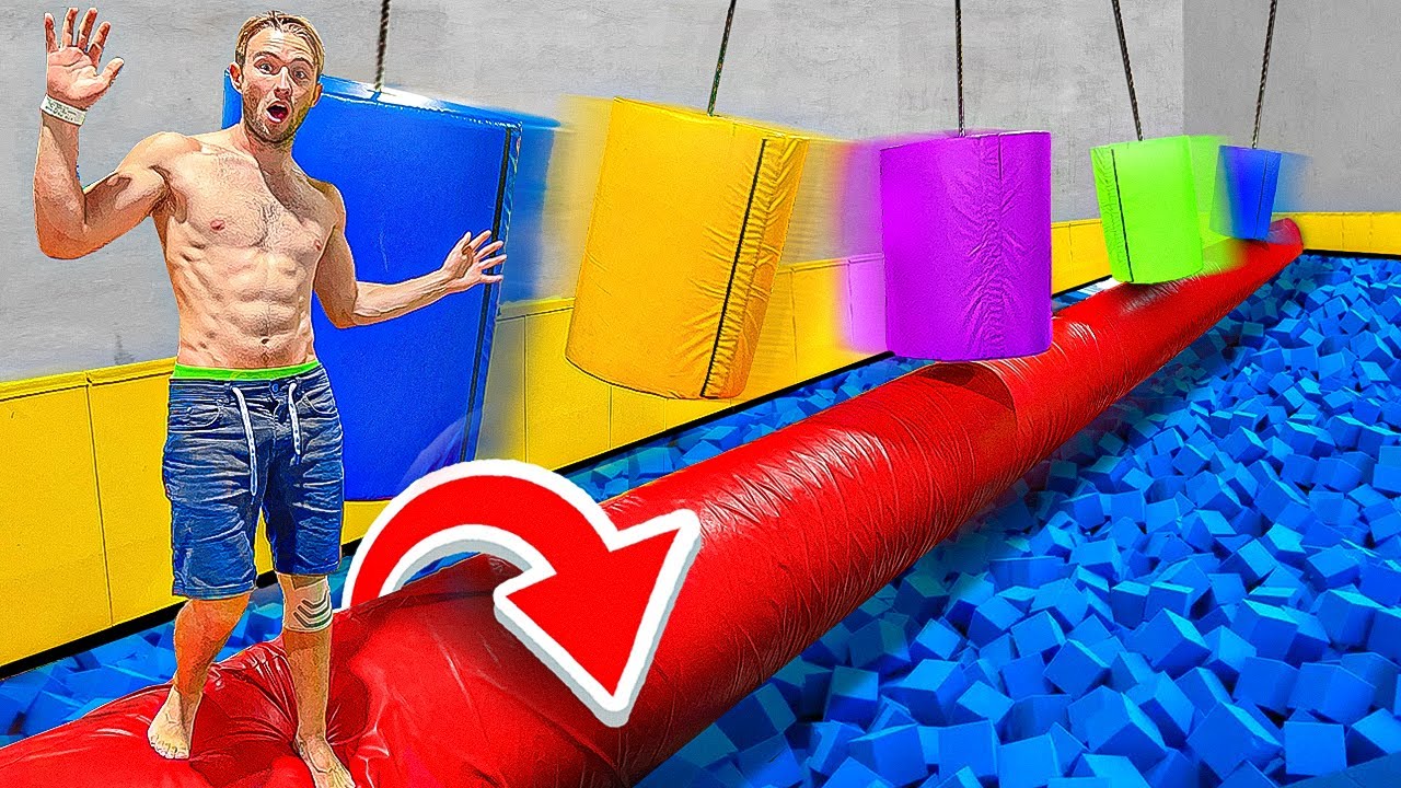 First To Cross Impossible Obstacle Course Wins! - YouTube