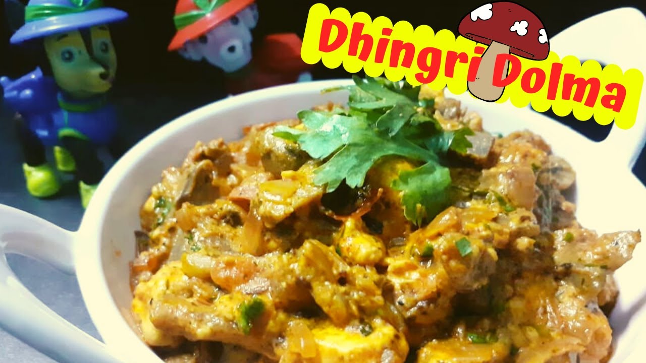 Dhingri Dolma Recipe -Awadhi Style Mushroom Paneer Masala | By ...