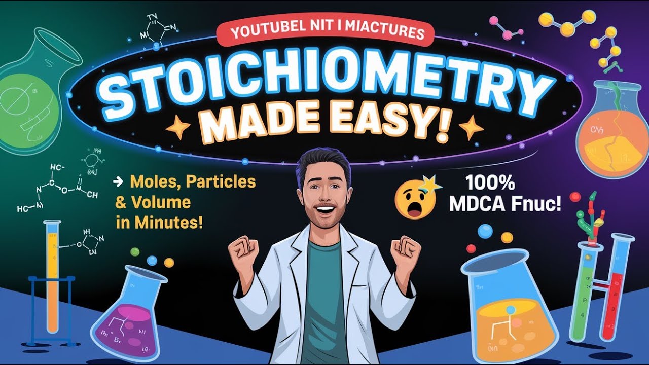 🔬 Stoichiometry Made Easy | Mole Concept & Calculations | MDCAT ...