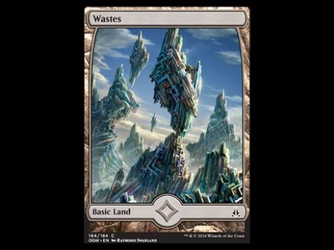 Oath of the Gatewatch Spoilers - New Basic Land: Wastes MTG - YouTube
