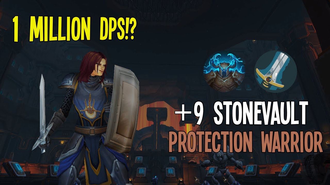 +9 Stonevault | Protection Warrior POV | 900k+ DPS! (Mythic+) - YouTube