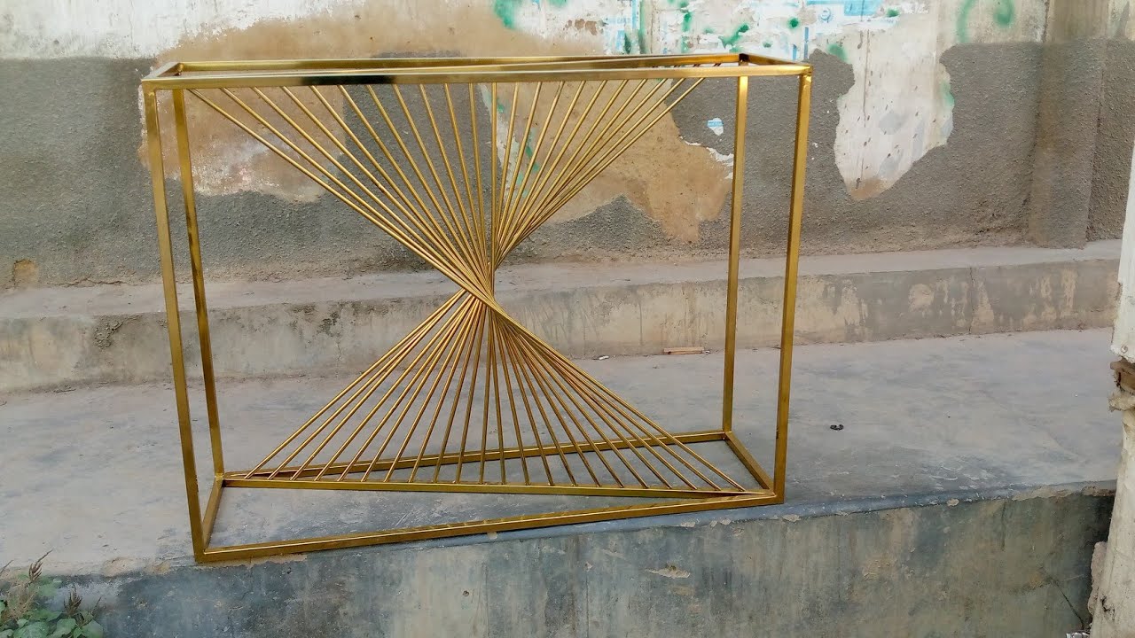 modern furniture design | steel console - YouTube